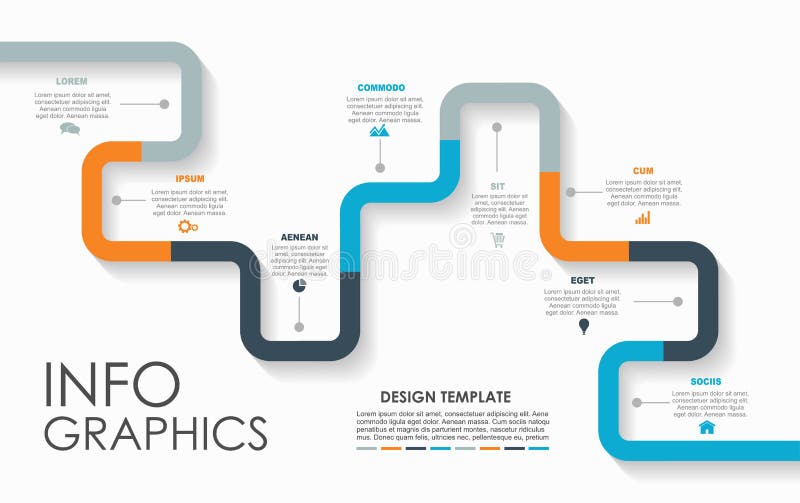 Infographic Design Template with Place for Your Data. Vector ...