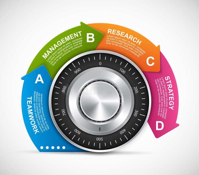 Infographic with Security Shield. Infographics for Business ...