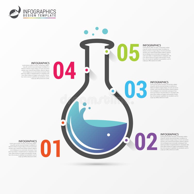 Infographic Design Template. Science Lab Concept Stock Vector ...