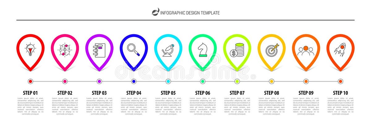 Ten Step Timeline Stock Illustrations – 3,621 Ten Step Timeline Stock ...