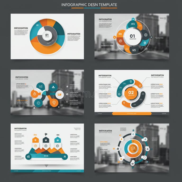 Infographic Design Templates Showcasing Various Charts and Visual ...