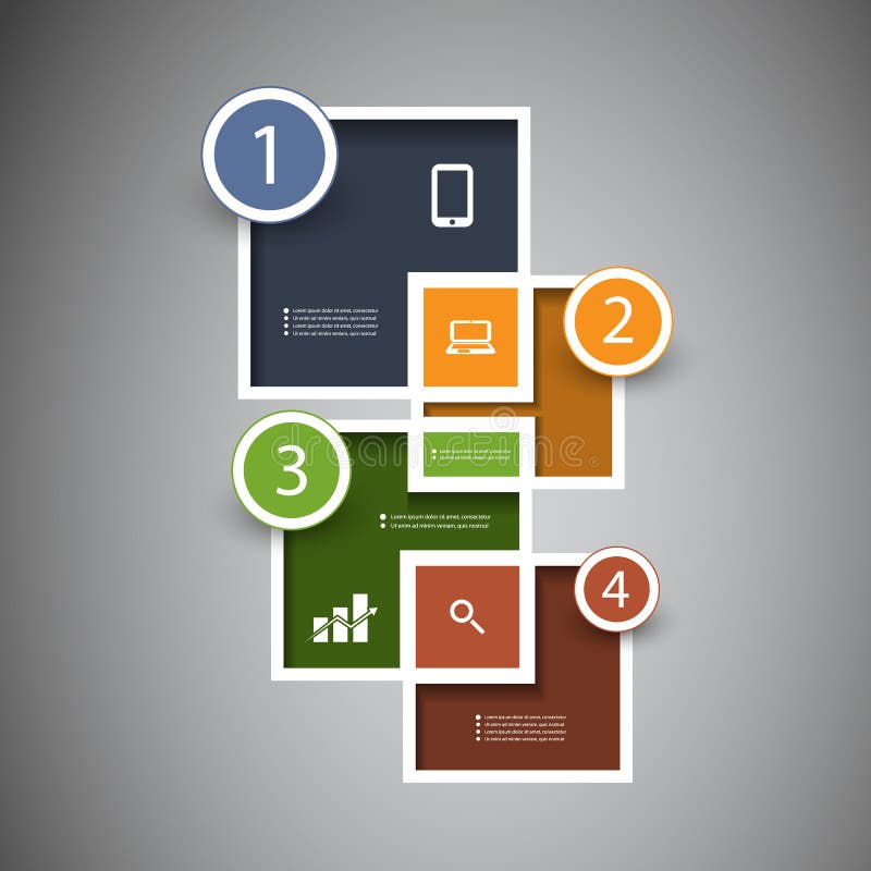 Infographic Design stock vector. Illustration of card - 36141595