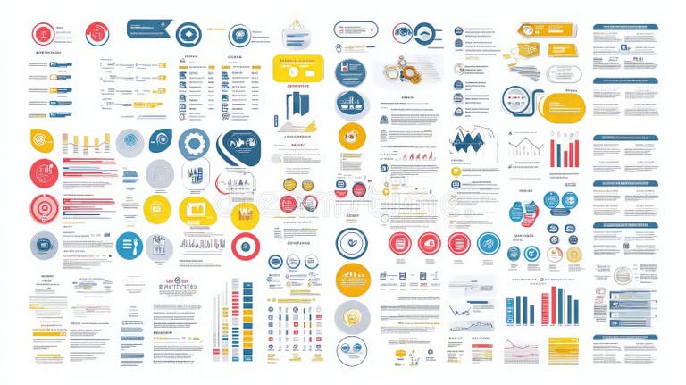 Infographic Design with Various Charts and Data Stock Image - Image of plan, infographic: 339076729
