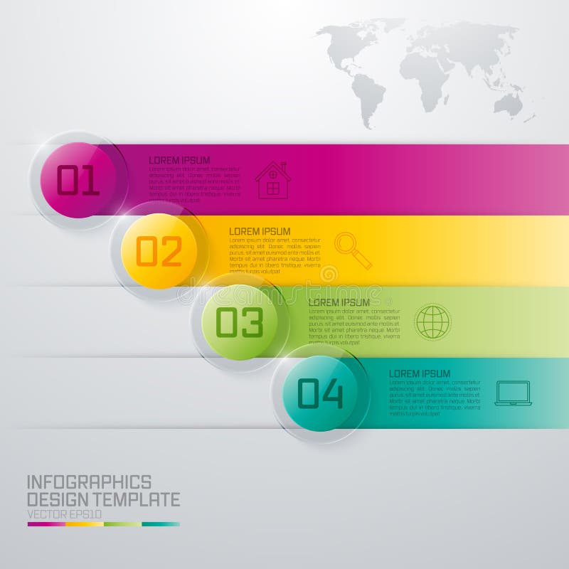 Infographic Report Template Layout. Vector Stock Vector - Illustration ...