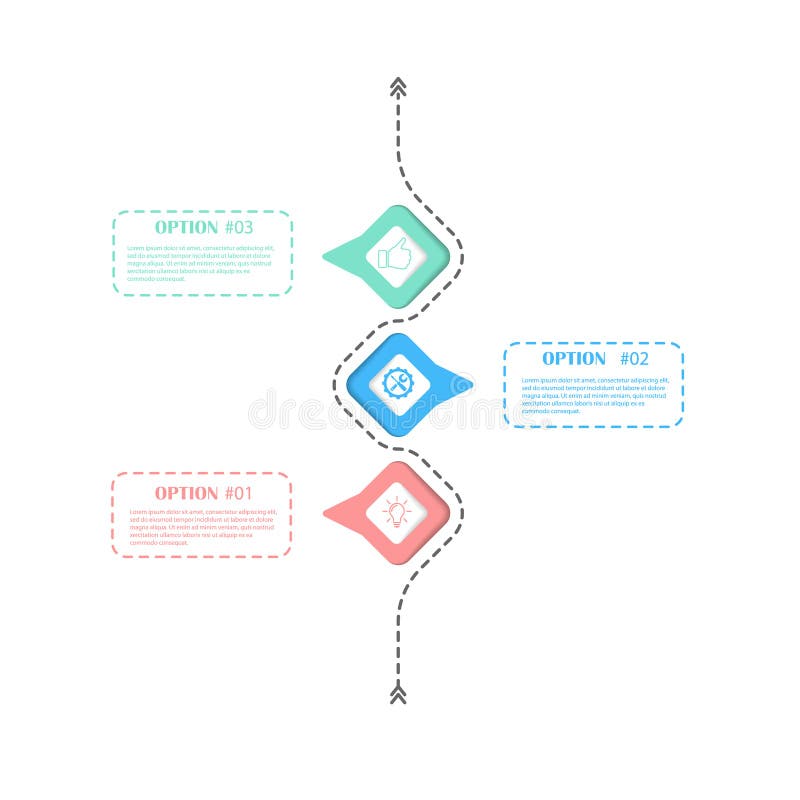 Infographic Diagram of the Process. 3 Steps of Options To Achieve ...
