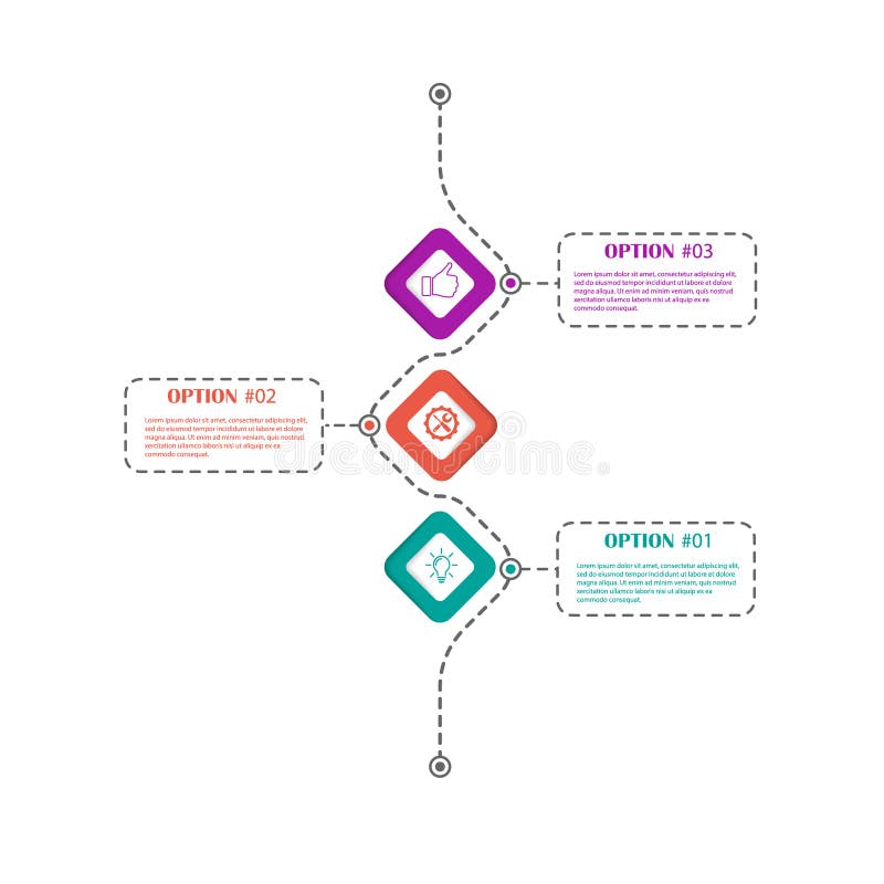 Infographic Diagram of the Process. 3 Steps of Options To Achieve ...