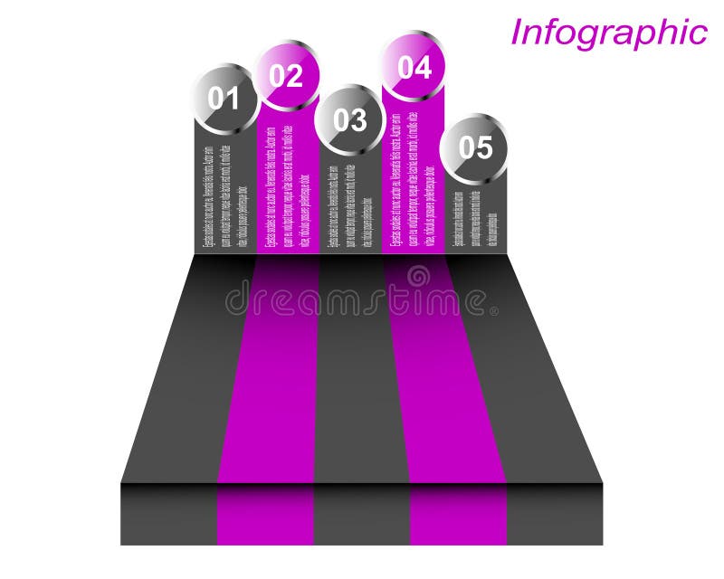 Infographic Display, Idea To Ranked and Statistics. Stock Vector ...