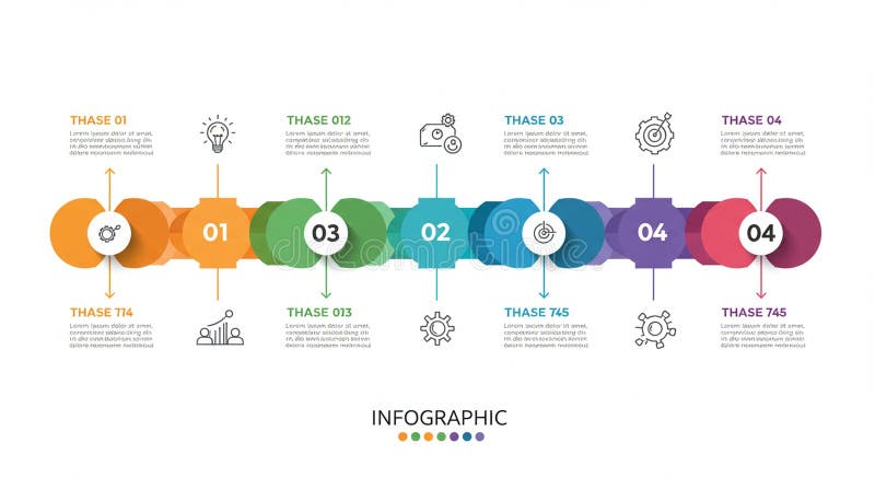 Infographic Timeline Four Stock Illustrations – 16,358 Infographic ...