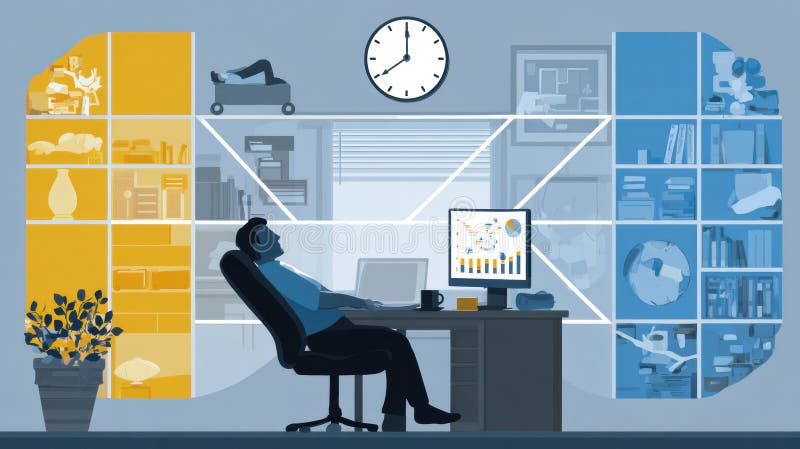 Balanced Work-Life Week Schedule Infographic for Effective Time ...