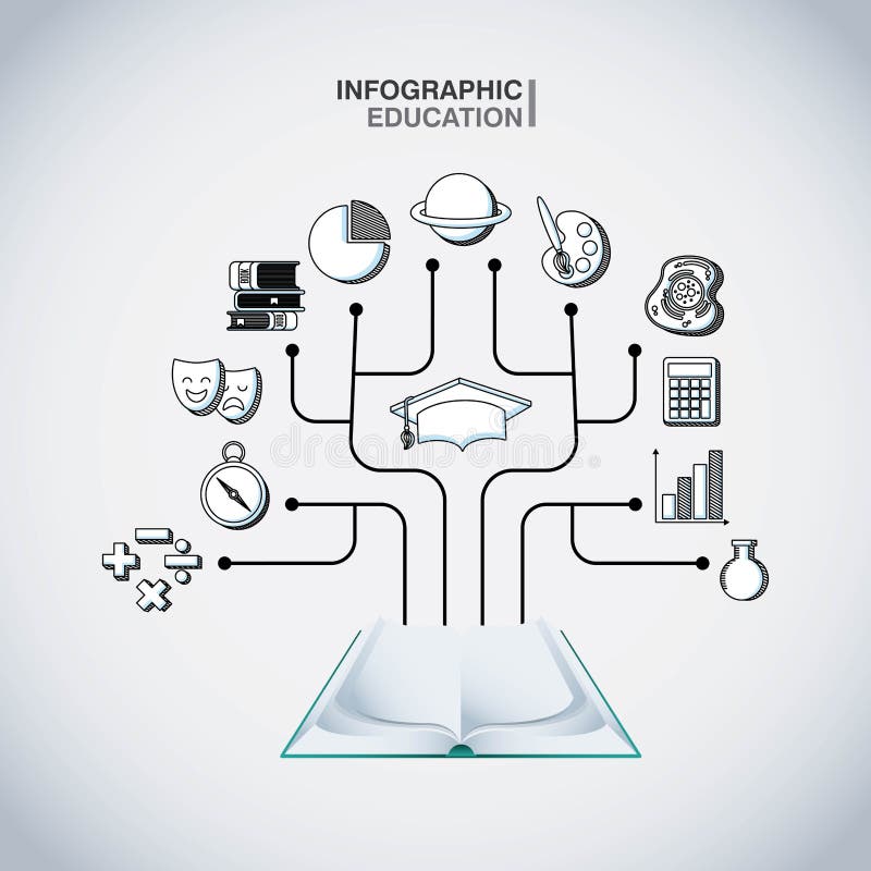 Infographic Education Presentation Icons Stock Illustration ...