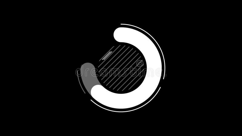 Infographic Element - Circle Chart on Alpha Channel Stock Footage ...