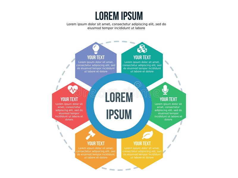Infographic Rotation Element Hexagonal Template and Powerpoint Full ...