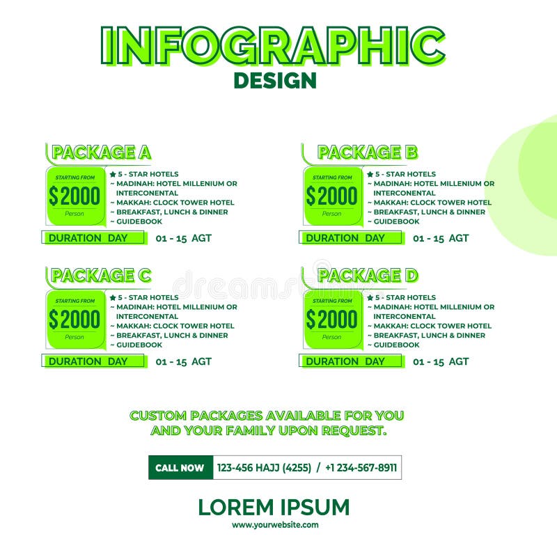 Infographic Element with Package or Options or Steps. Stock Vector ...