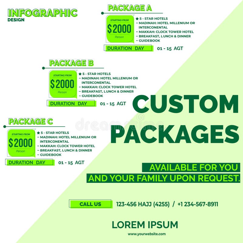 Infographic Element with Package or Options or Steps. Stock ...
