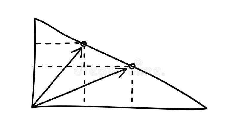 Infographic Element - Rectangular Graph with a Dotted Line. Stock ...