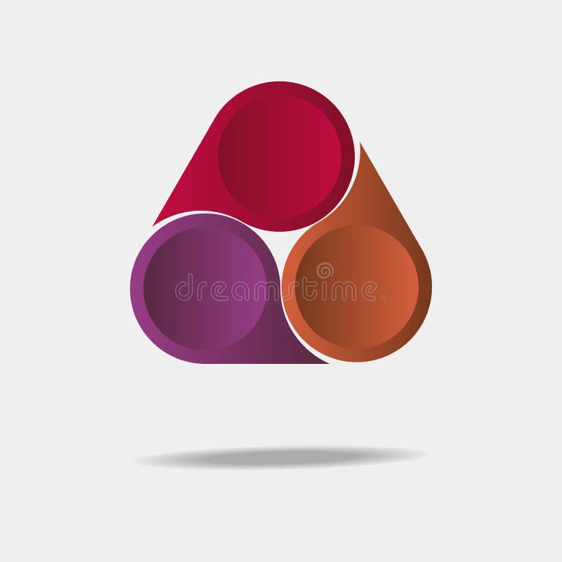 Infographic Element. Three-part Logo. Logo for New Firm, Institution ...