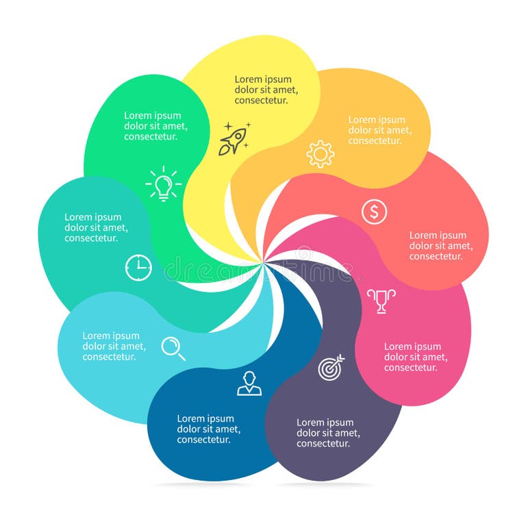 Circular Infographic 9 Options Stock Illustrations – 294 Circular ...