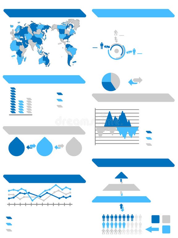 Infographic-Elementdiagramm Und -graphik Vektor Abbildung ...