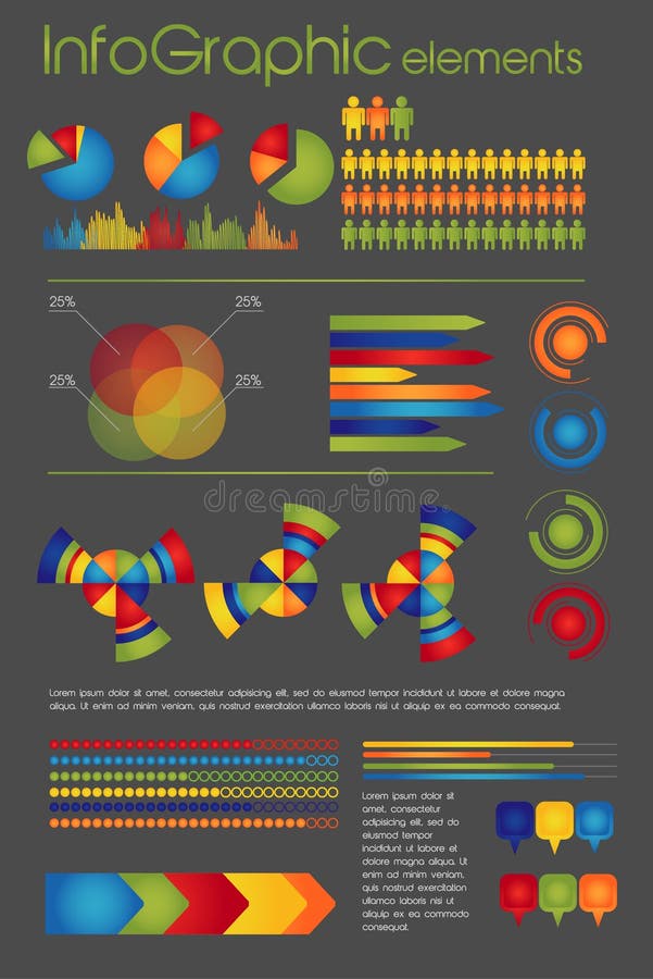 Infographic elements stock vector. Illustration of sign - 23969083