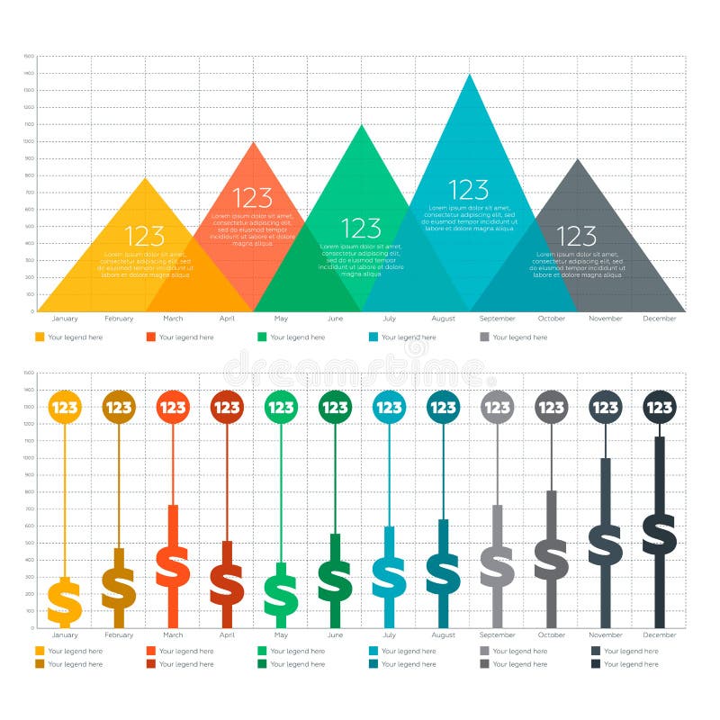 Infographic Elements - Bar and Triangle Chart Stock Vector ...