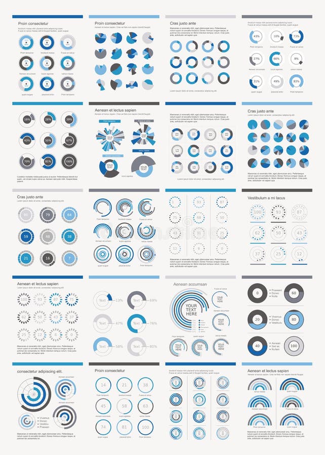 Infographic Elements.Big Chart Set Icon Stock Vector - Illustration of ...