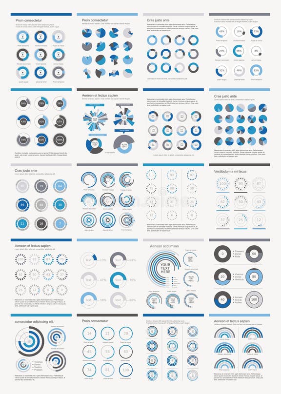 Infographic Elements.Big Chart Set Icon Stock Vector - Illustration of ...