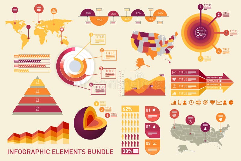 Infographic elements stock vector. Illustration of graphic - 77651574