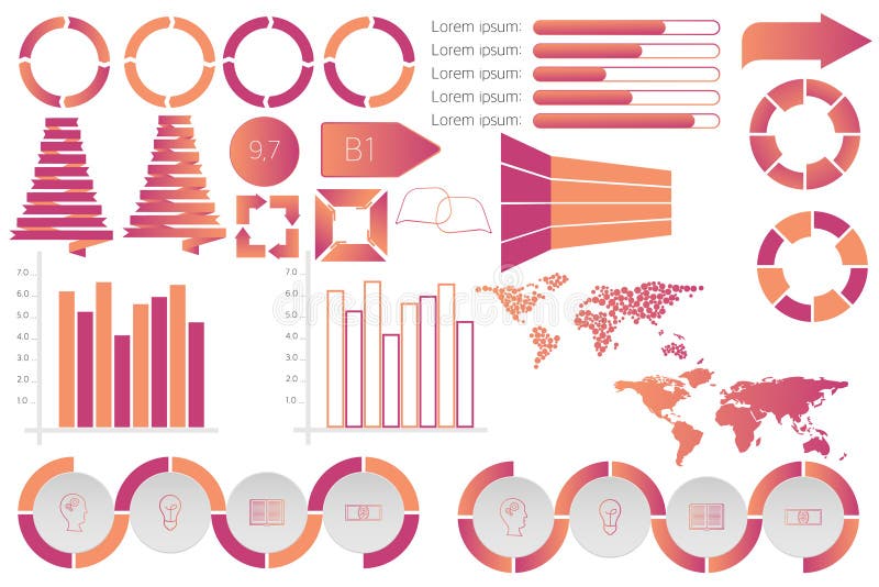 Infographic Elements Data Visualization Vector Design Template Stock ...