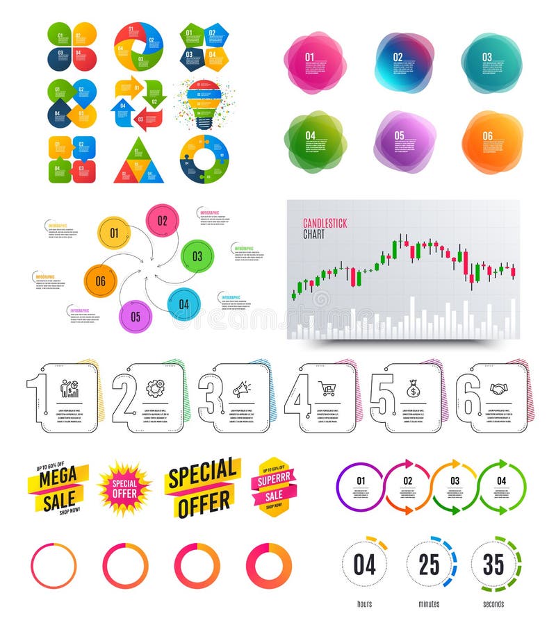 Infographic Elements. Financial Graph, Options Banner Badges. Sale ...