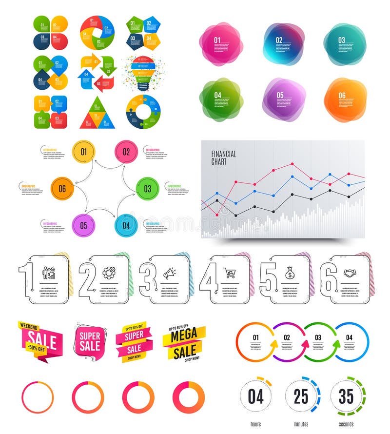 Infographic Elements. Financial Graph, Options Banner Badges. Sale ...