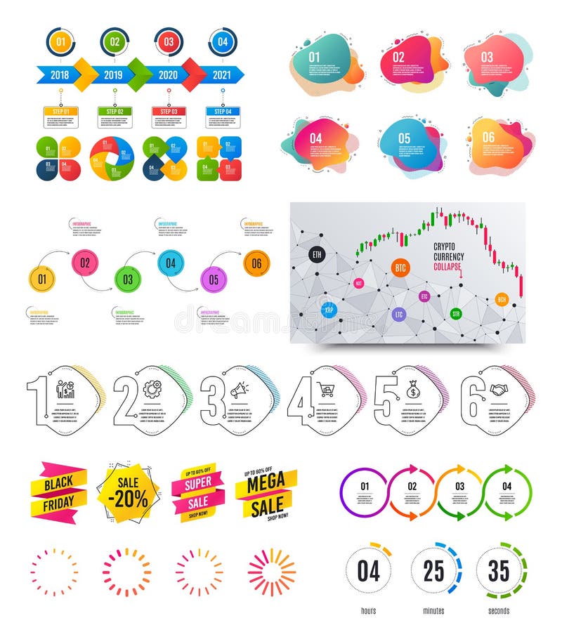 Infographic Elements. Financial Graph, Options Banner Badges. Sale ...