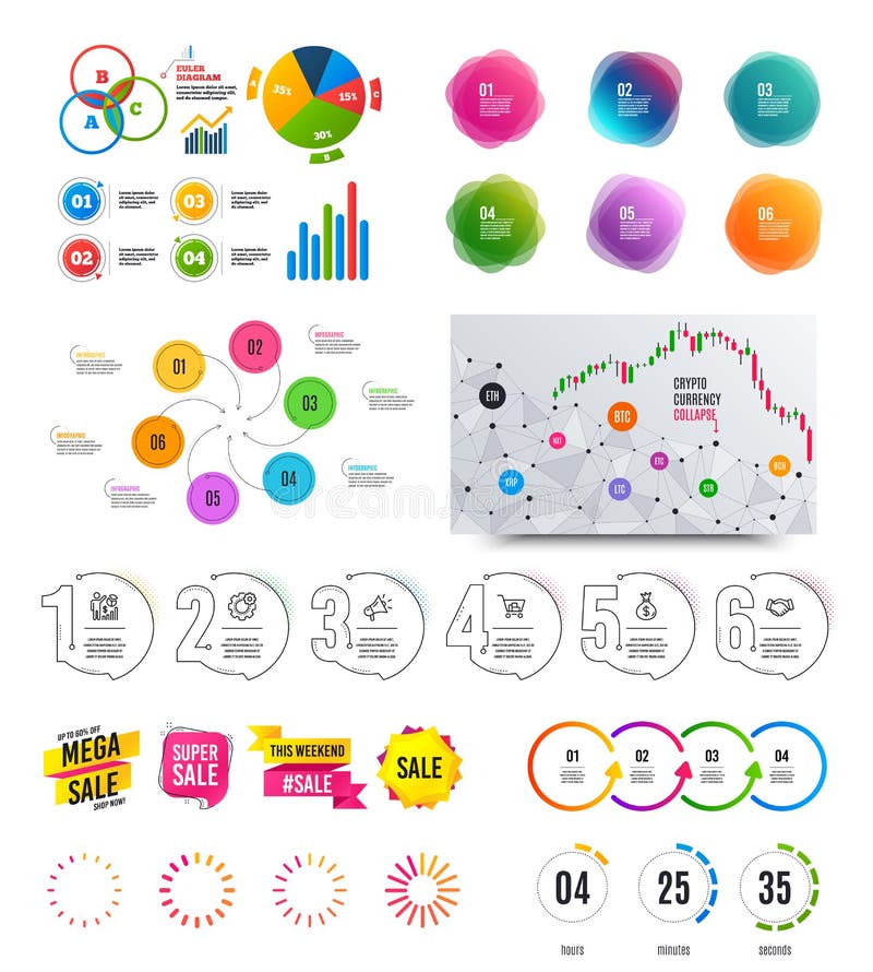 Modern Infographics Options Banner. with 4-part Chart. Stock Vector ...