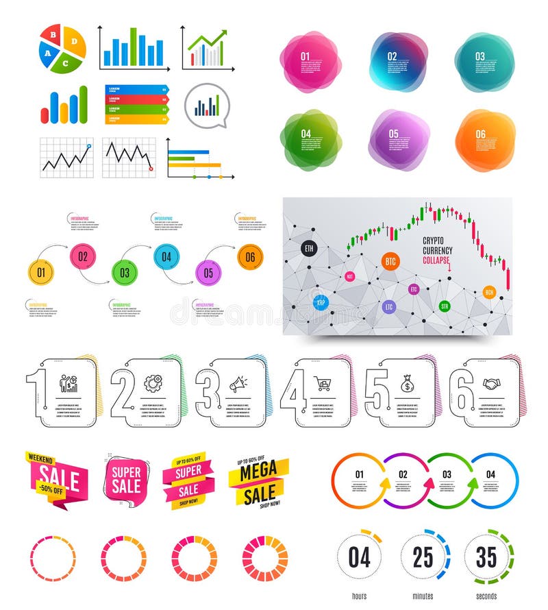Infographic Elements. Financial Graph, Options Banner Badges. Sale ...