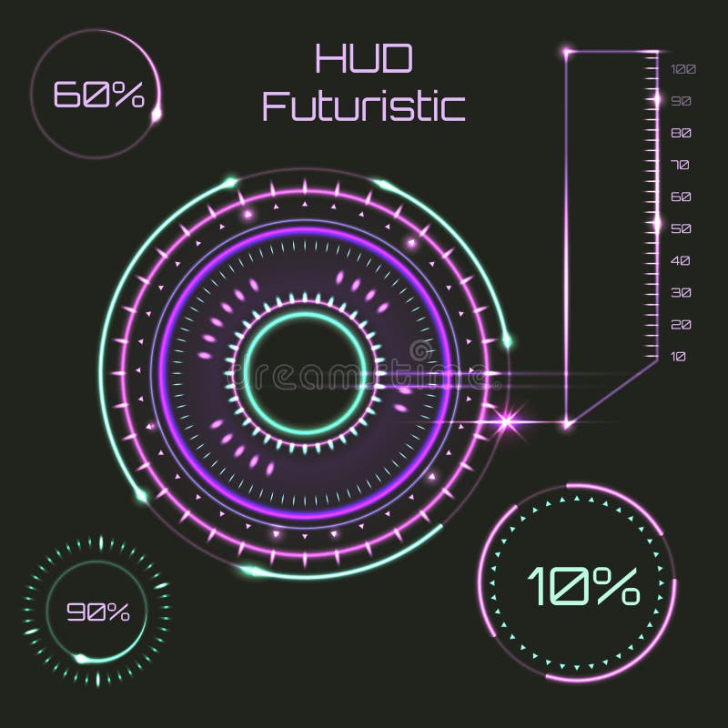 Infographic Elements. Futuristic User Interface HUD UI UX Stock Vector ...