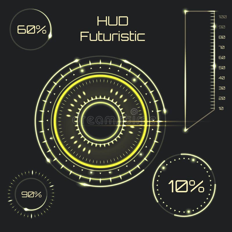 Infographic Elements. Futuristic User Interface HUD UI UX Stock Vector ...