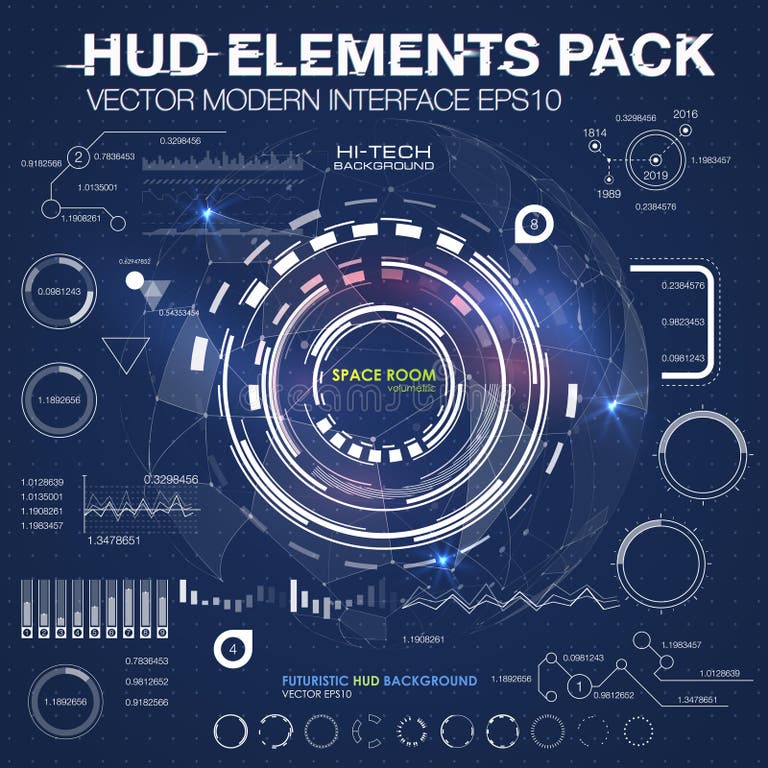 Infographic Elements. Futuristic User Interface HUD UI UX Stock Vector ...