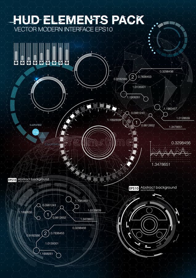 Infographic Elements. Futuristic User Interface HUD UI UX Stock Vector ...