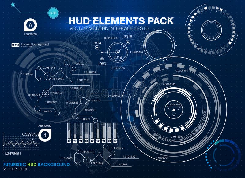 Infographic Elements. Futuristic User Interface HUD UI UX Stock Vector ...