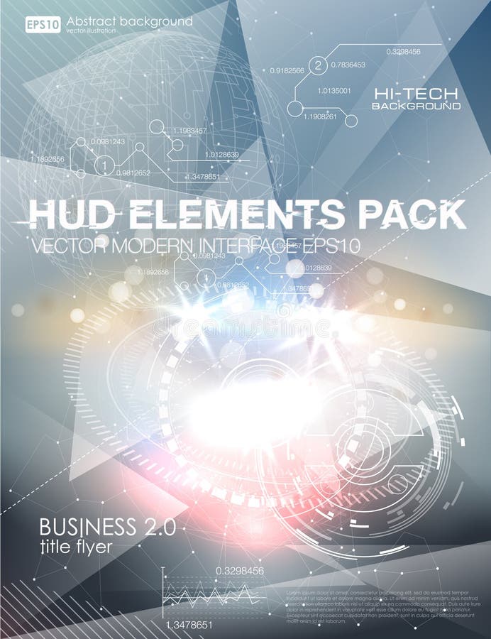Infographic Elements. Futuristic User Interface HUD UI UX Stock Vector ...