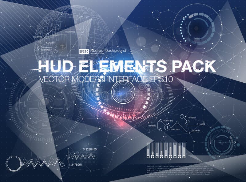 Infographic Elements. Futuristic User Interface HUD UI UX Stock Vector ...