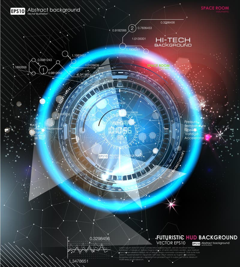 Infographic Elements. Futuristic User Interface HUD UI UX. Abstract ...