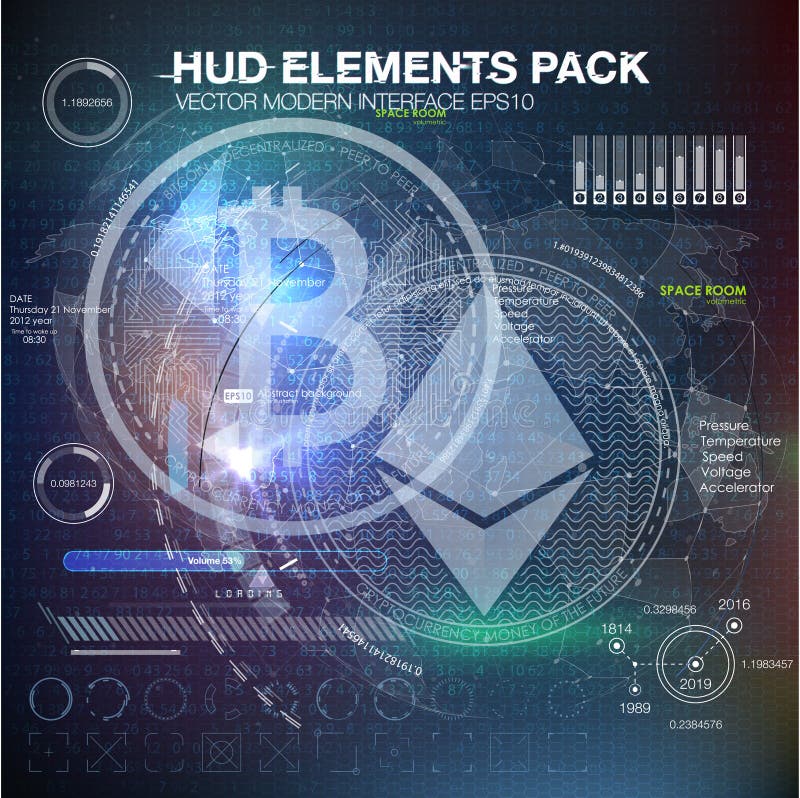 Infographic Elements. Futuristic User Interface HUD UI UX Stock Vector ...