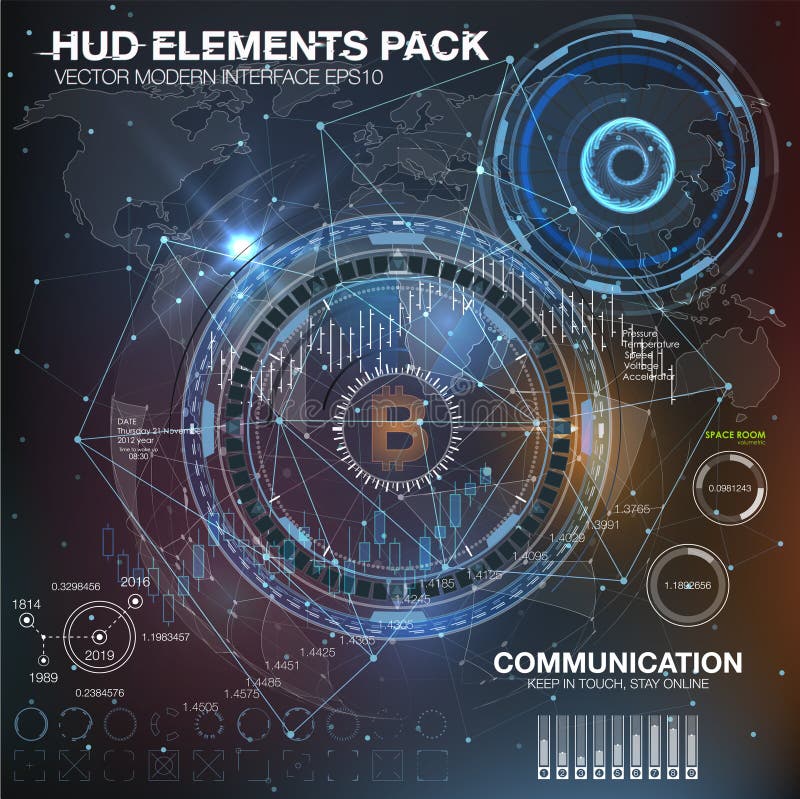 Infographic Elements. Futuristic User Interface HUD UI UX. Abstract ...