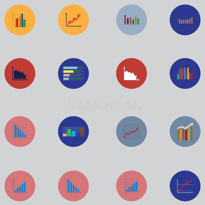 Infographic Elements. Graphs, Pie Charts. Items for Business ...