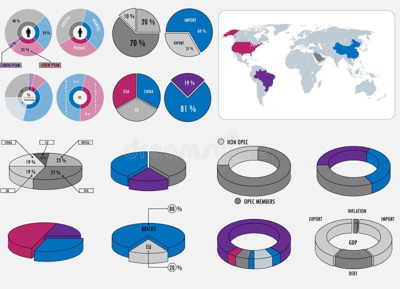 3 Dimensional Infographics Political Map of Asian Continent Stock ...