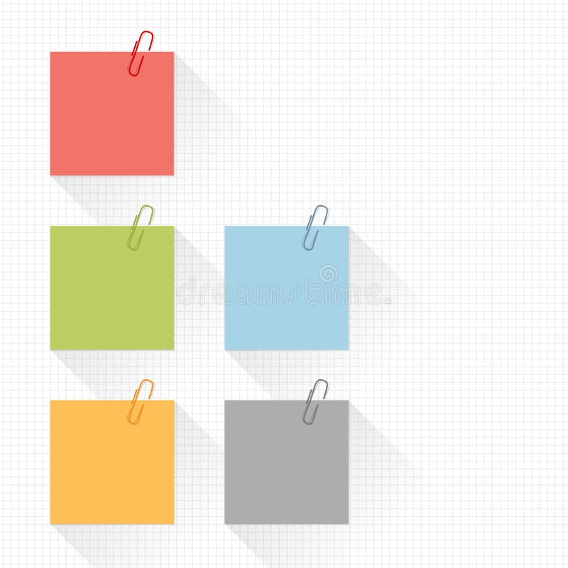 Infographic Elements - Post it Note Stock Vector - Illustration of info ...