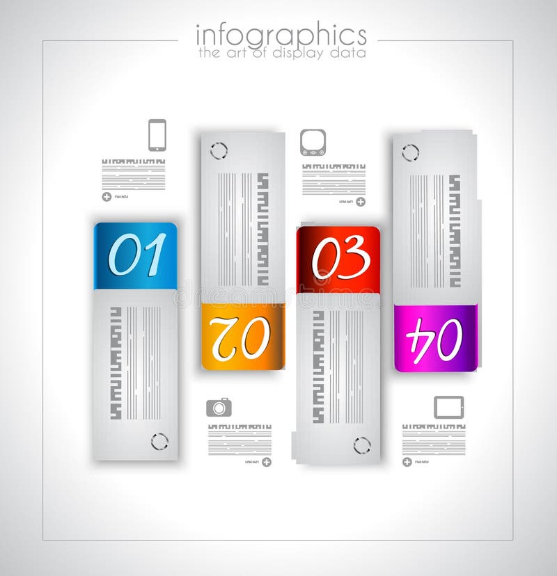 Infographic Elements - Set of Paper Tags, Stock Illustration ...