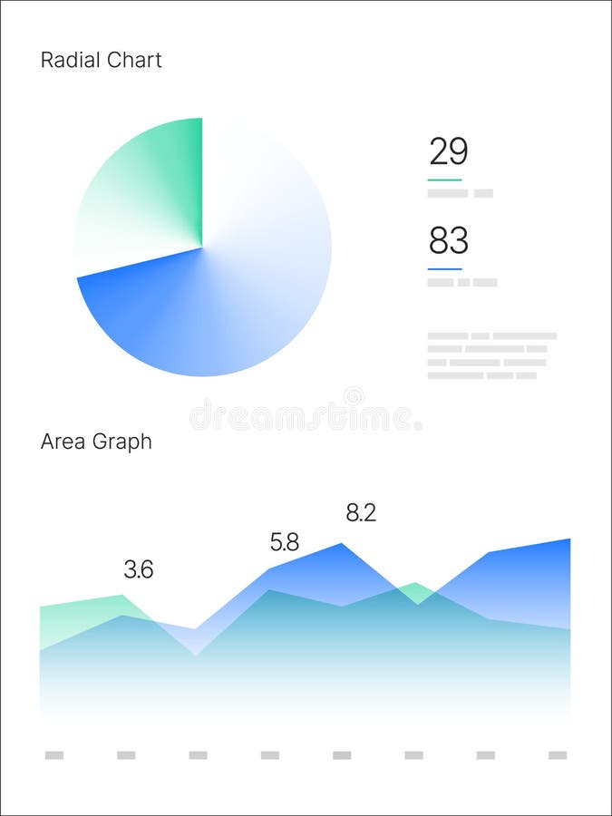 Infographic Elements. UI and UX Kit with Big Data Visualization. Stock ...