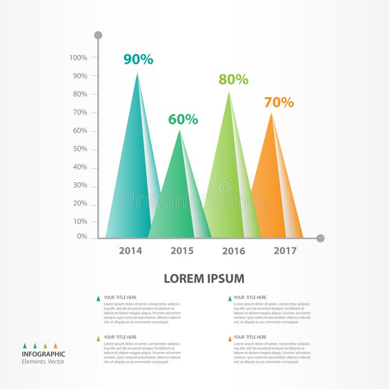 Business Pyramid Chart. 3d Info Graphic Design with 5 Level or Steps ...