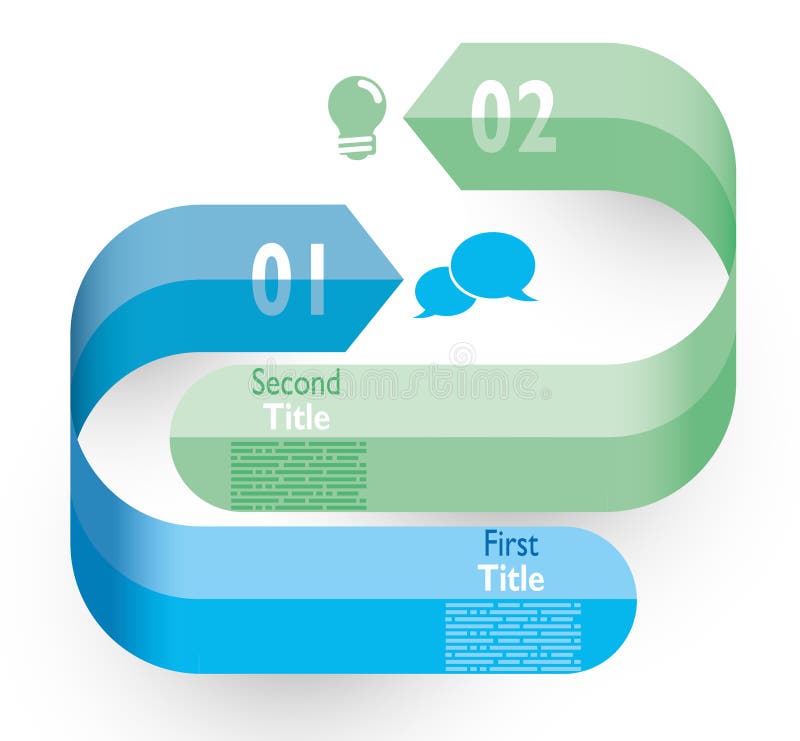 Infographic Examples Colored Bands Arrows Lines Paper Stock ...